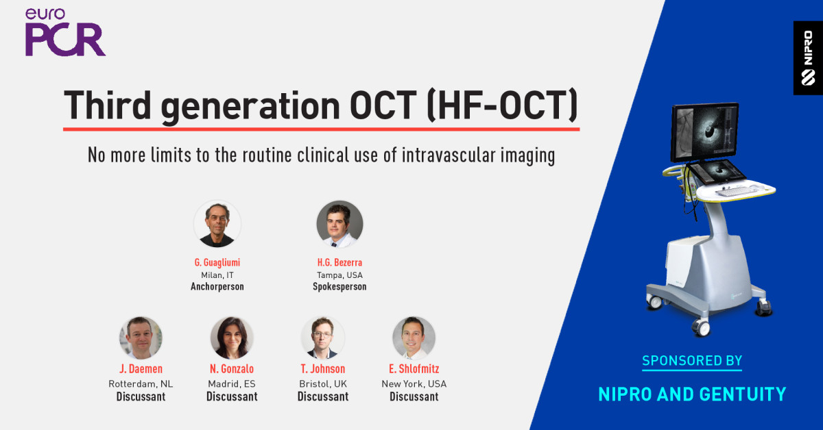 Now available: recording of the symposium on Gentuity HF-OCT | Nipro HF ...