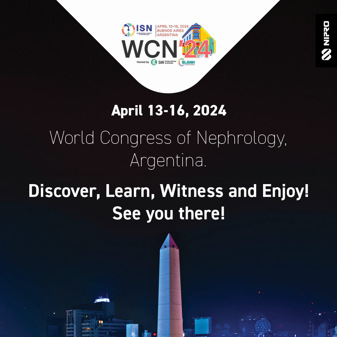 Welcome to the WCN (World Congress of Nephrology) with Nipro